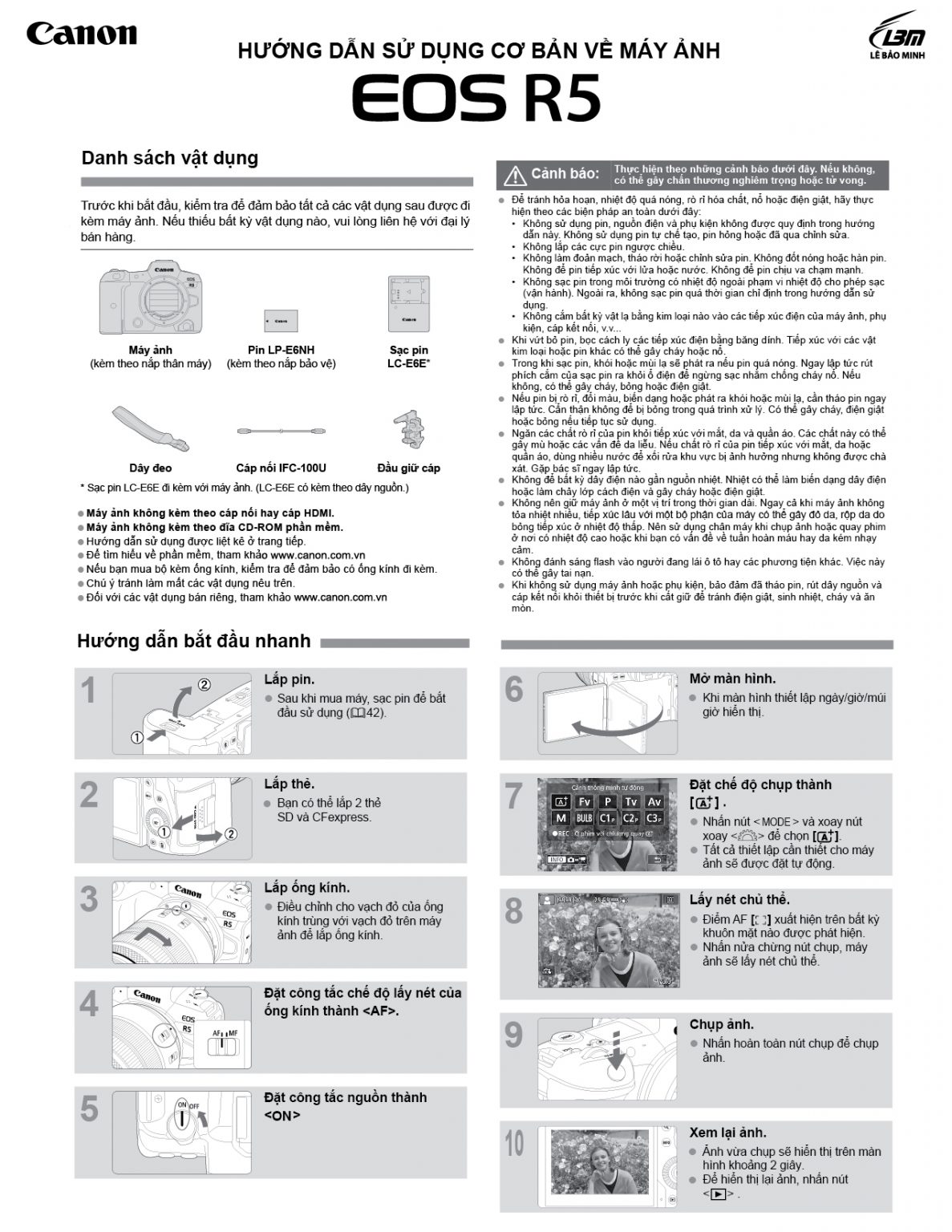 Máy ảnh Canon EOS R5 Body