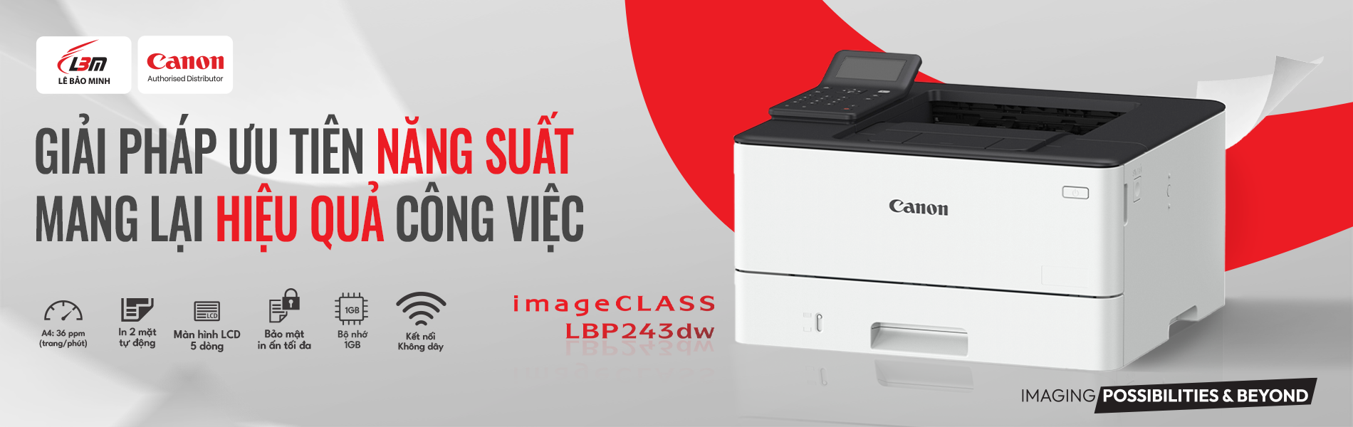 Máy in laser Canon LBP243dw